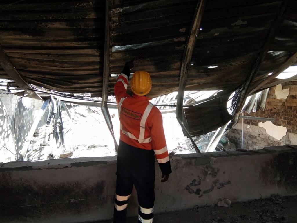 Warehouse fire incident at Tuff Steel Godown in Athi river, Kenya ...
